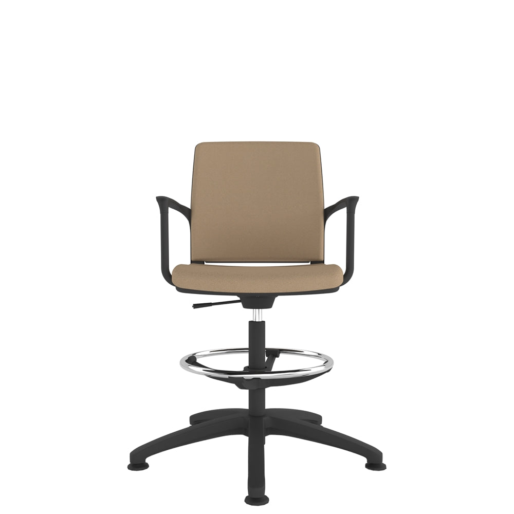 RBL200/WS Black Shell Upholstered Back Draughtsman Task Chair – PAM ...