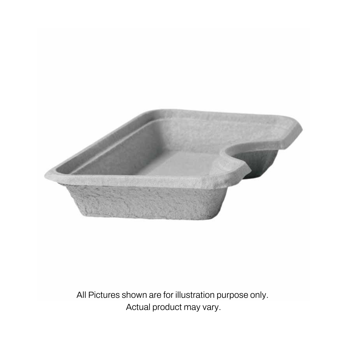 Disposable Pulp CS Receiver 900ml - 300 Per Pack – PAM Ergonomics